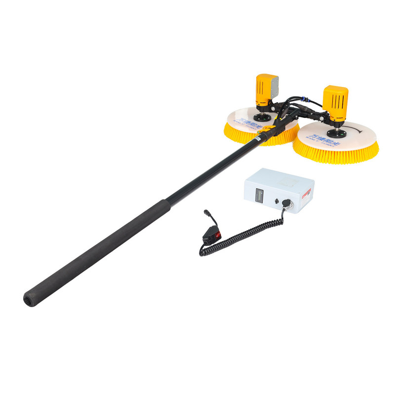 Electric Double Heads Rotating Brush Solar Panel Cleaning System for ...